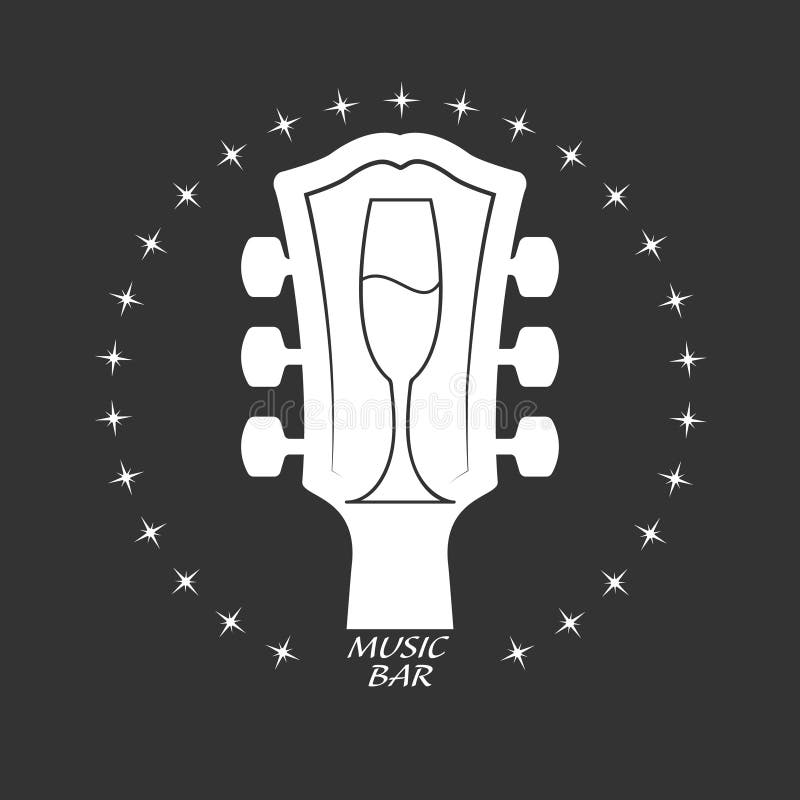Stylized Music Bar Logo. Vector Illustration Stock Vector ...