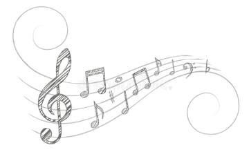 Stylized Musical Notes Stock Illustrations – 2,887 Stylized Musical ...
