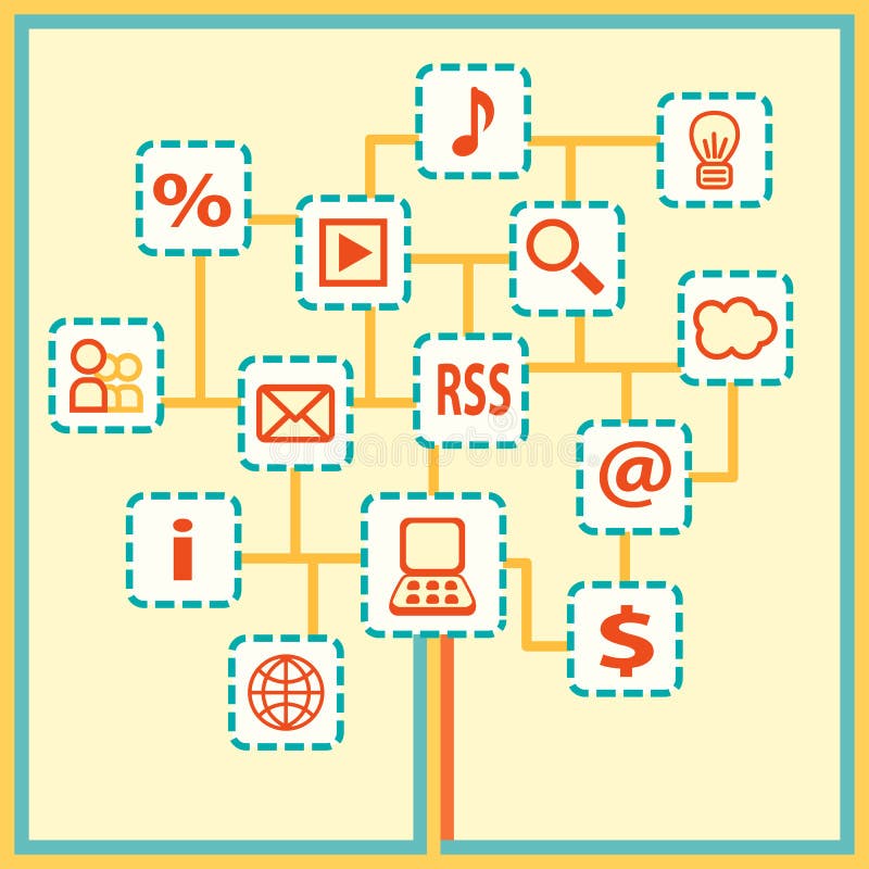 Network Tree stock vector. Illustration of data, connection - 31719615