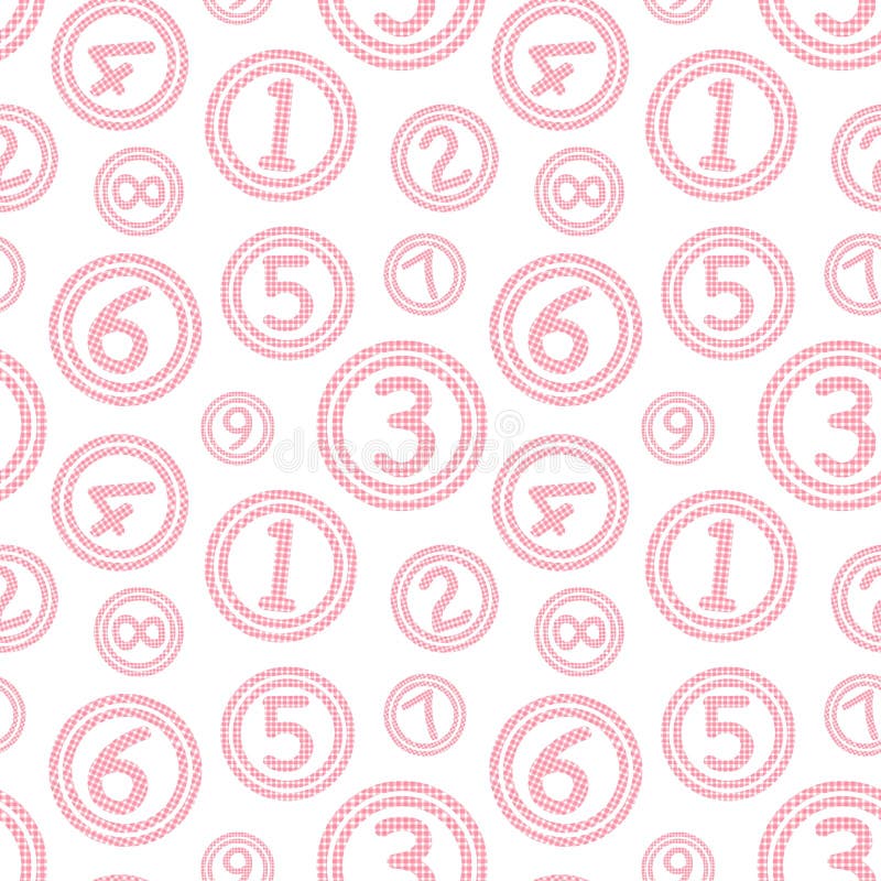 Stylized Number Print on Fabric Showcasing Various Digits in a Playful ...