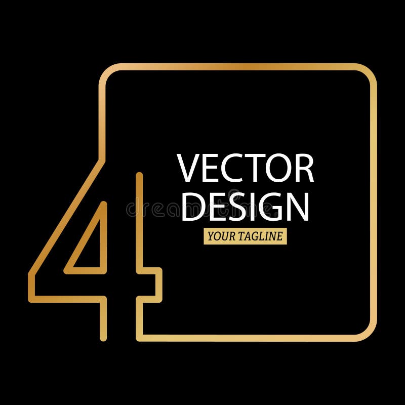 Stylized Pen Logo and the Letters S. Vector Illustration for Logo ...