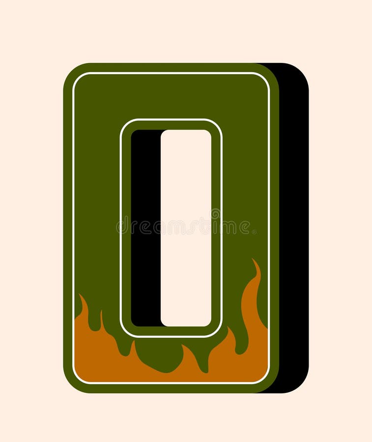 Number Zero with Spider Icon Logo Design Template Stock Vector ...