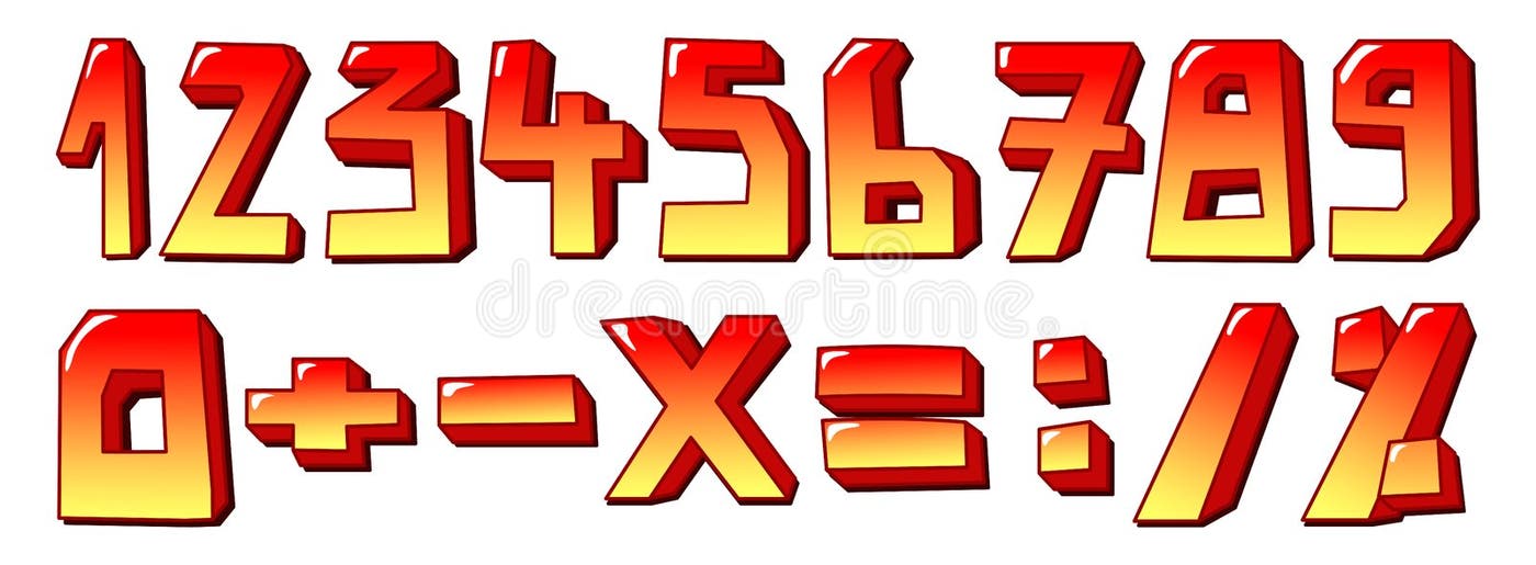 Stylized Numbers Stock Illustrations – 5,401 Stylized Numbers Stock ...