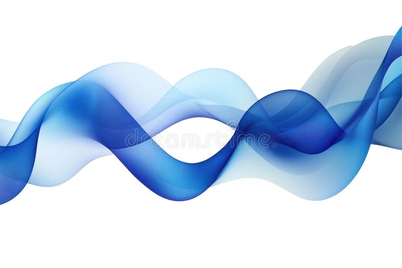 Stylized Ocean Wave Concept Representing Tranquility and Fluid Motion ...