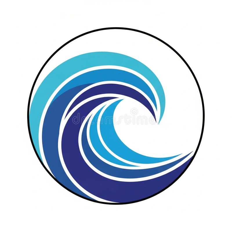 Stylized Ocean Wave Design Stock Illustrations – 20,773 Stylized Ocean ...