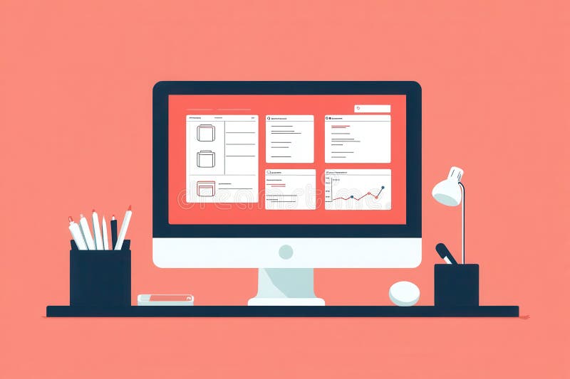 Stylized Digital Grocery Order Summary Modern Screen Professional ...