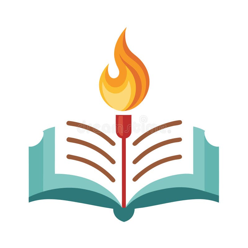 Open Book Torch Stock Illustrations – 281 Open Book Torch Stock ...