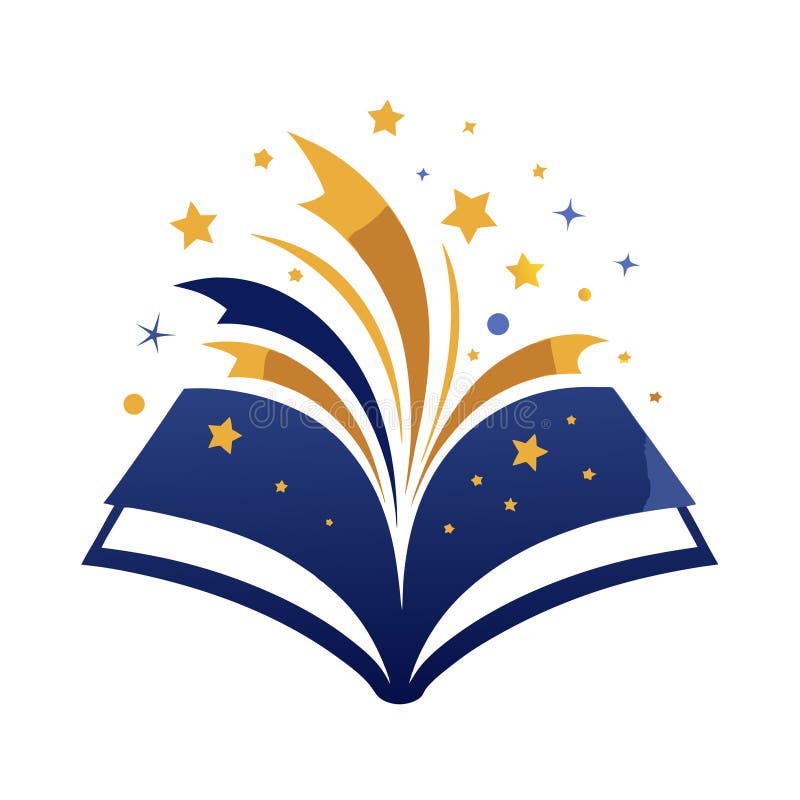 Magical Book with Stars and Rays, Imagination, Knowledge, Reading ...