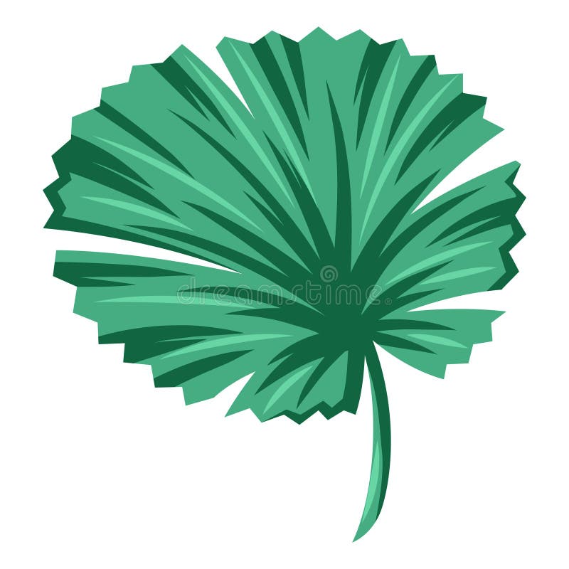 Stylized Palm Leaf. Decorative Image of Tropical Foliage and Plant ...
