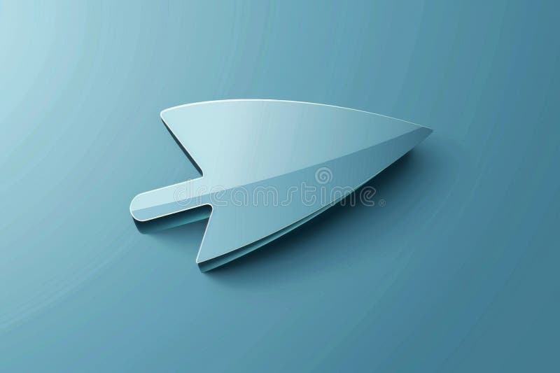 Stylized Paper Plane Design with Smooth, Minimalist Curves on a Soft ...