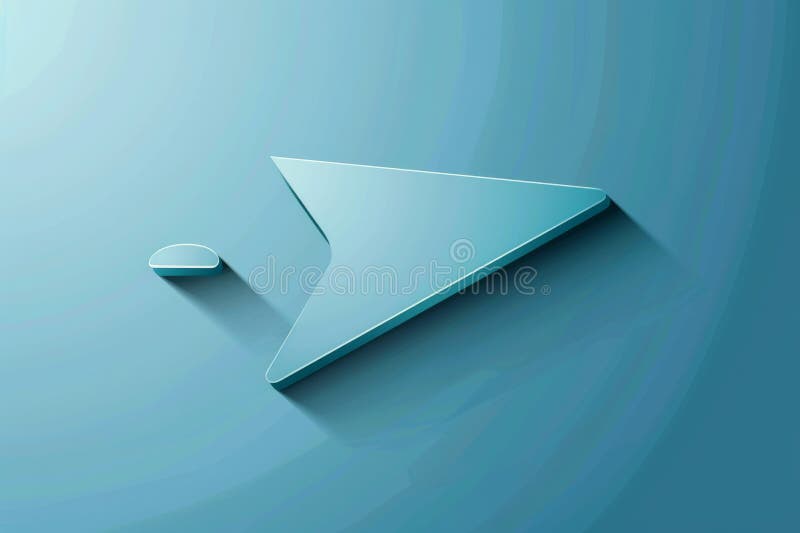 Stylized Paper Plane Design with Smooth, Minimalist Curves on a Soft ...