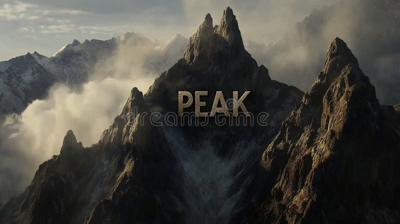 Stylized Peak Lettering Stock Illustrations – 59 Stylized Peak ...