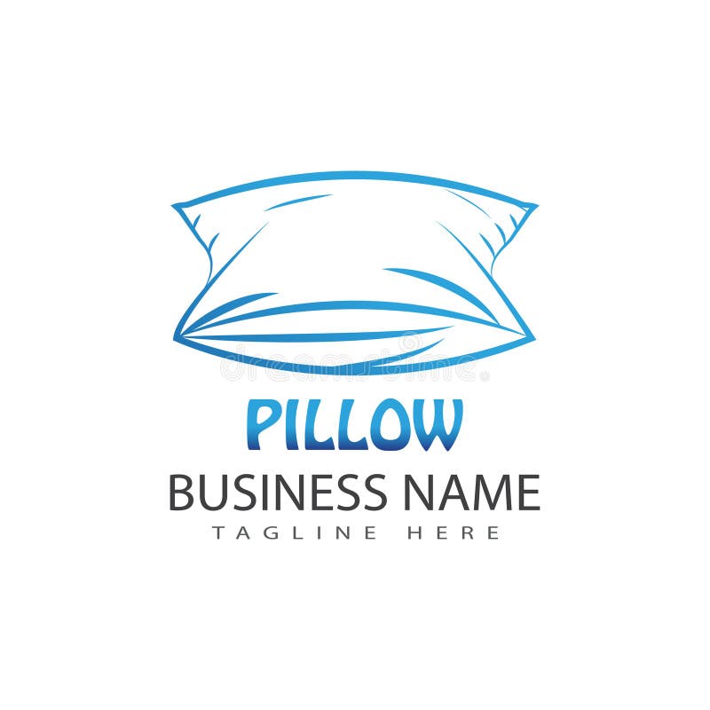 Stylized Pillow Logo Vector and Symbol Design Stock Vector ...