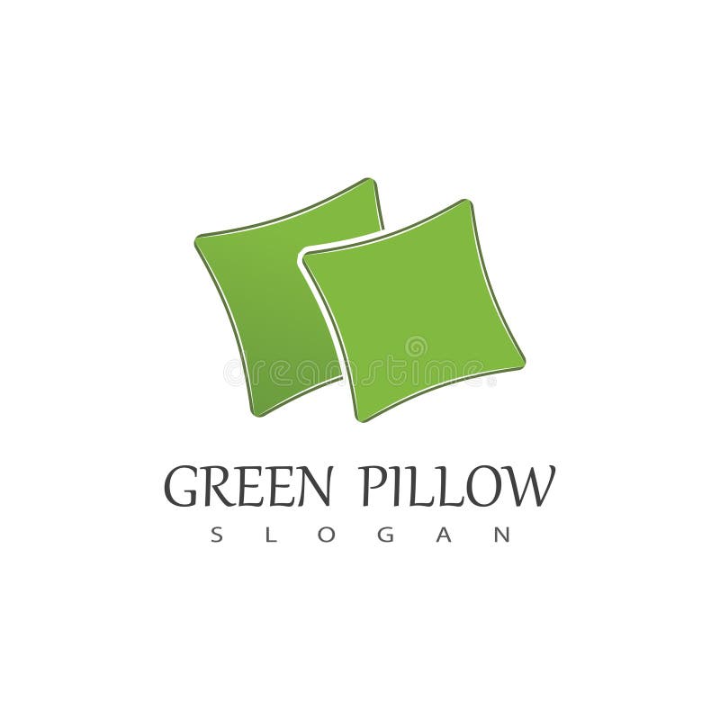 Stylized Pillow Logo Vector and Symbol Design Stock Vector ...
