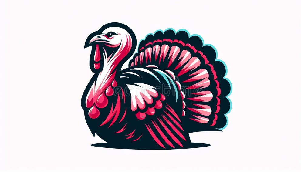 Stylized Pixel Art Turkey Illustration Stock Illustration ...