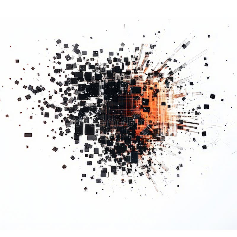 Stylized Pixel Disintegration Stock Illustrations – 11 Stylized Pixel ...