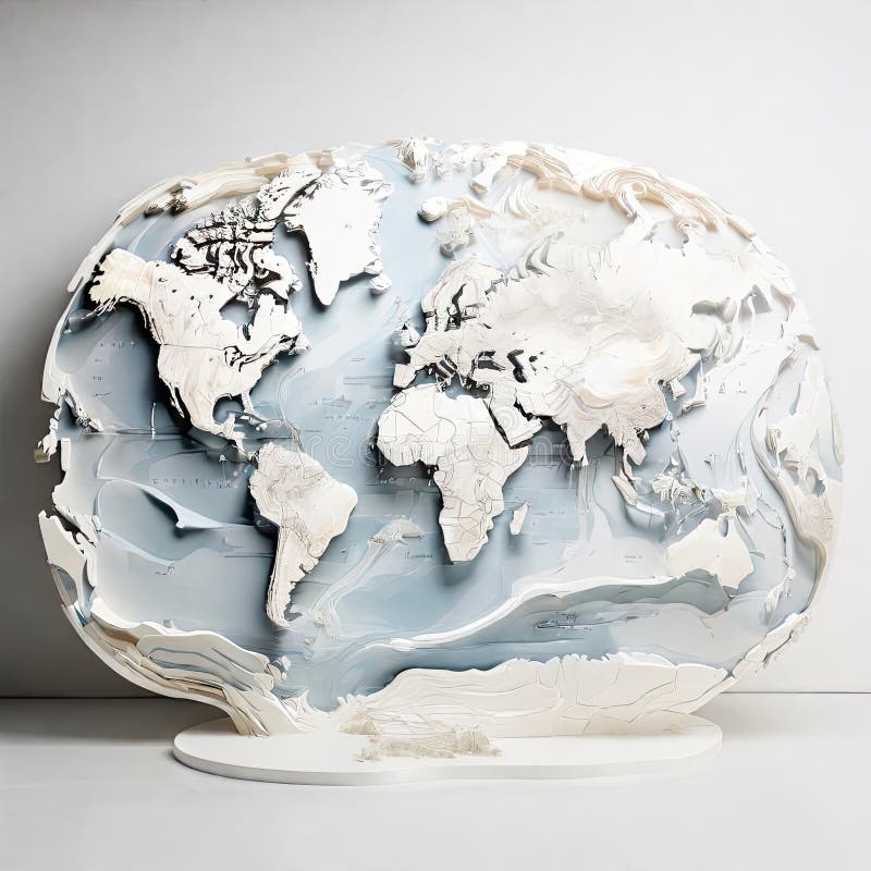 Stylized Planet Earth Illustration Stock Illustration - Illustration of ...