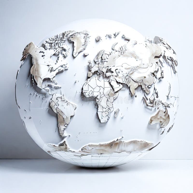 Stylized Planet Earth Illustration Stock Image - Image of ecology ...