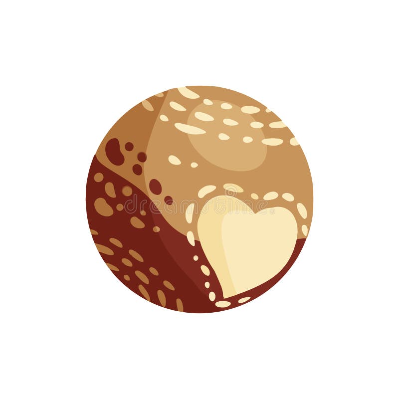 Stylized Planet Pluto Isolated Cartoon Vector Image. Astronomic Logo ...