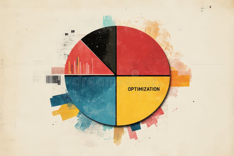 Stylized Portfolio Optimization Chart Stock Illustration - Illustration ...