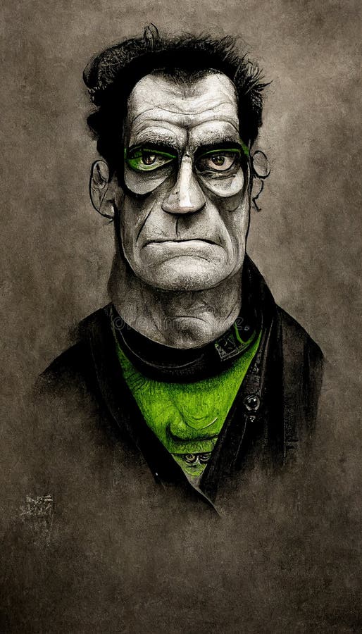 Frankenstein Portrait Stock Illustrations – 89 Frankenstein Portrait ...