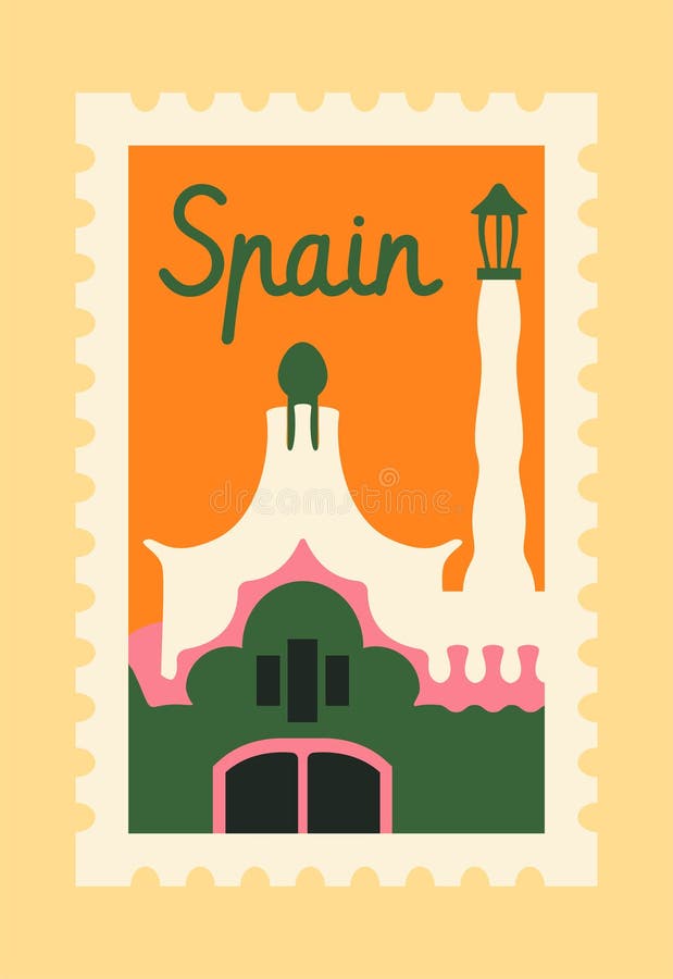 Spain Travel Stamp Illustration. Vector Illustration Stock Vector ...