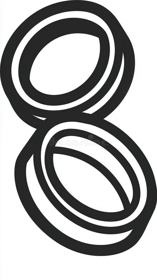 Stylized Powder Compact Illustration for Cosmetic Application and ...