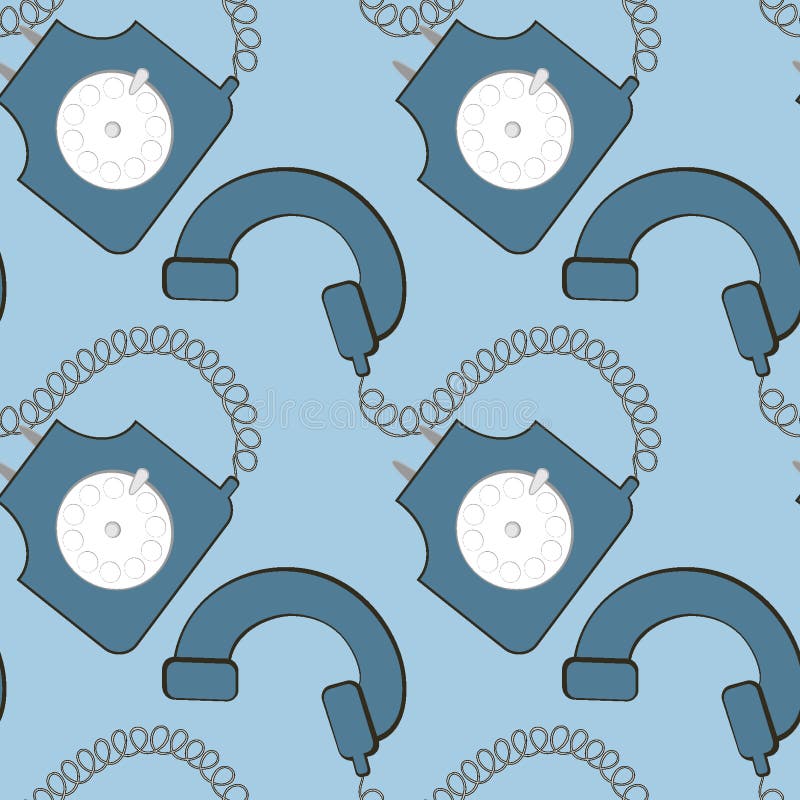 Stylized Rare Disc Phones - Graphics. Communication, Conversation ...