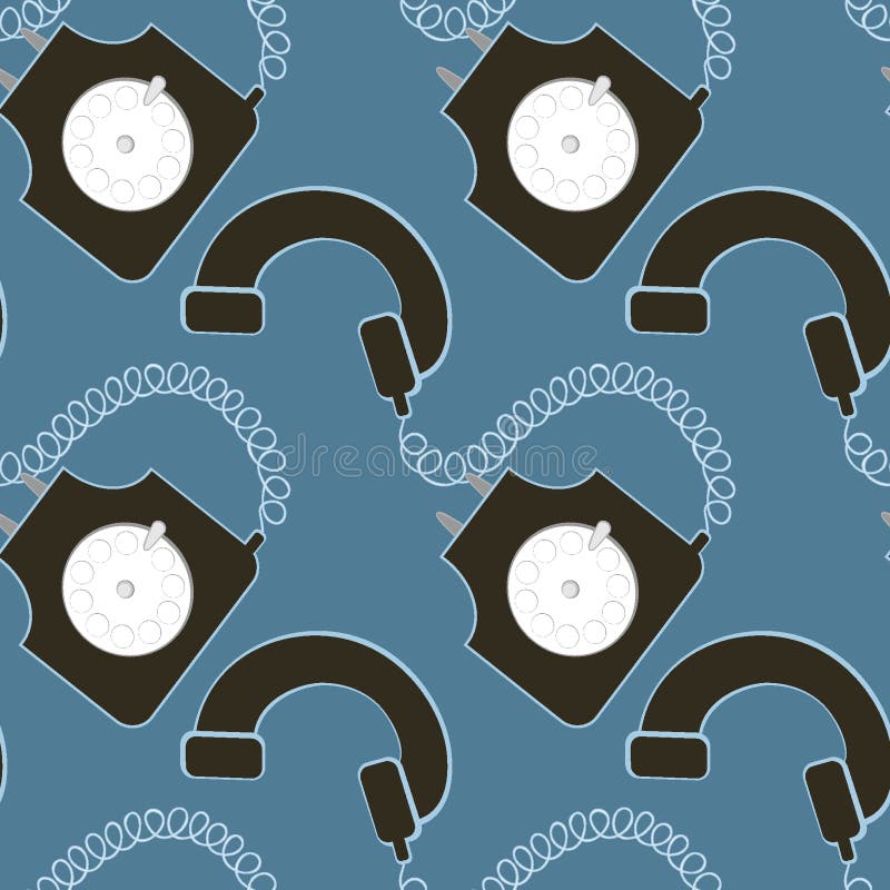 Stylized Rare Disc Phones - Graphics. Communication, Conversation ...