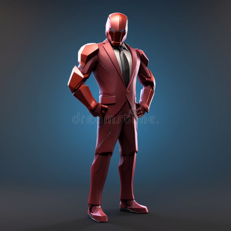 Stylized Realism: 3d Iron Man Suit in Dark Pink - Industrial ...