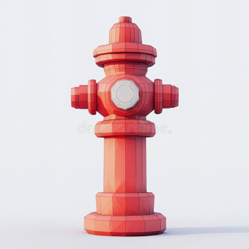 Stylized Red Fire Hydrant Stock Illustrations – 23 Stylized Red Fire ...