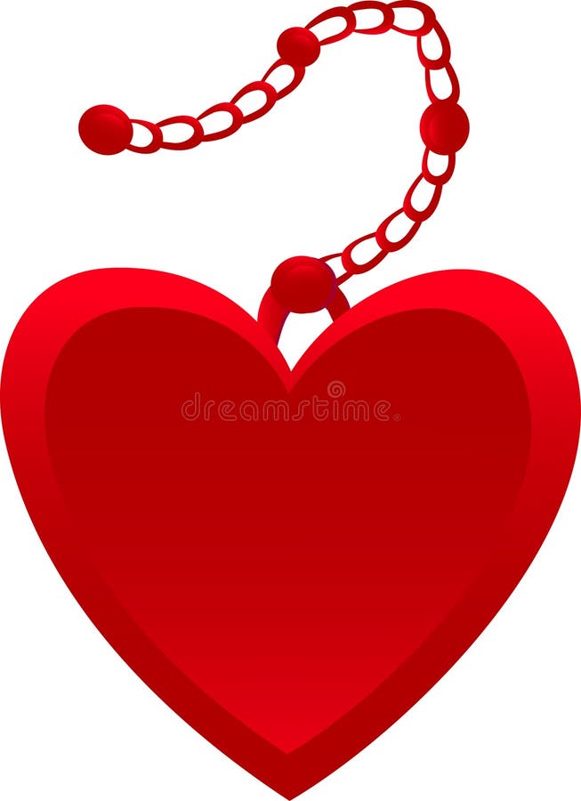Stylized red heart stock vector. Illustration of wallpaper - 7506120