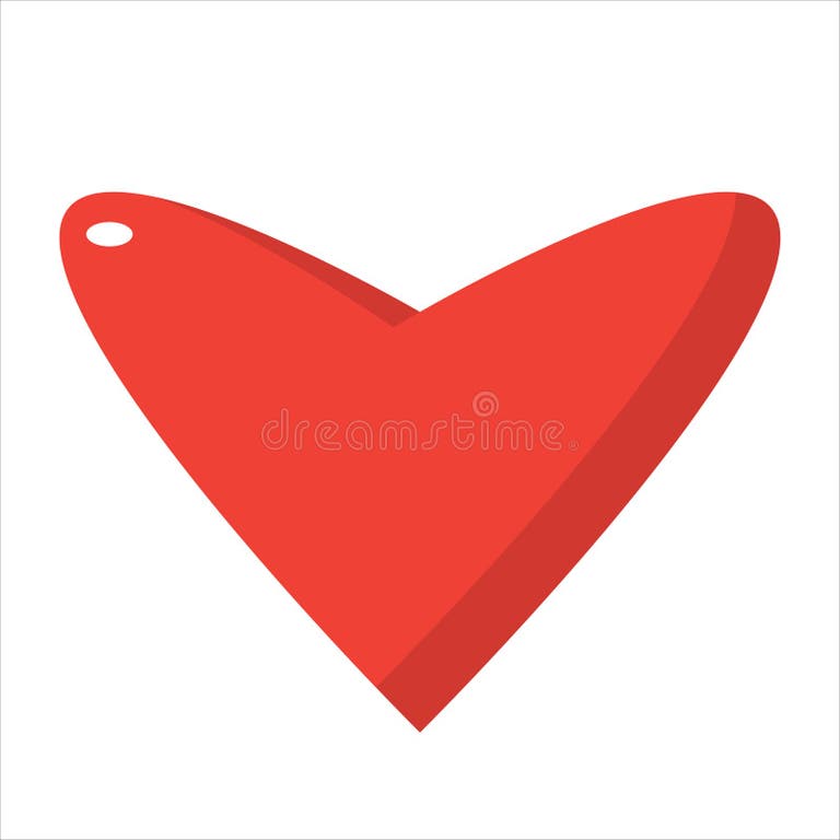 Stylized Red Heart - Vector Image Stock Vector - Illustration of ...