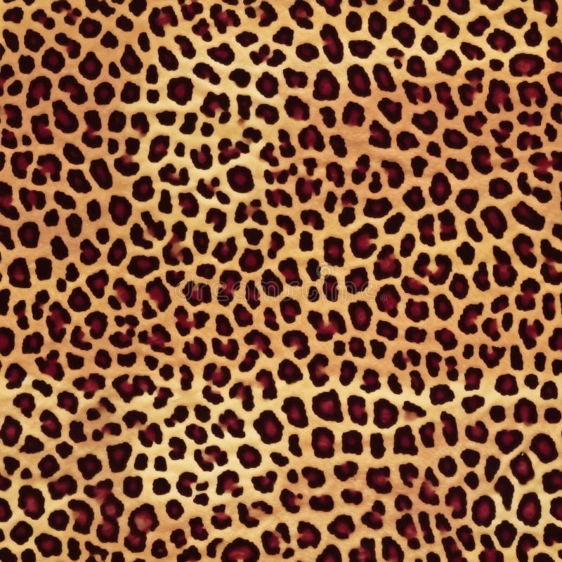 Stylized Red Leopard Spots on Seamless Pattern. Seamless Pattern with ...