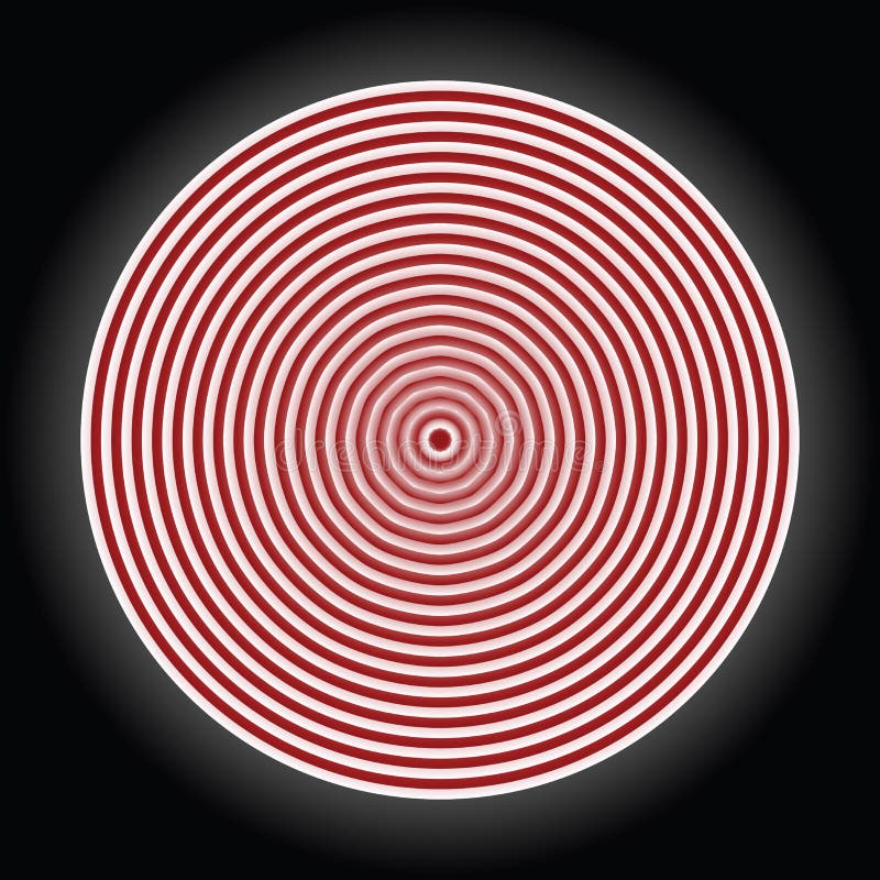 Stylized red target stock vector. Illustration of business - 12259627