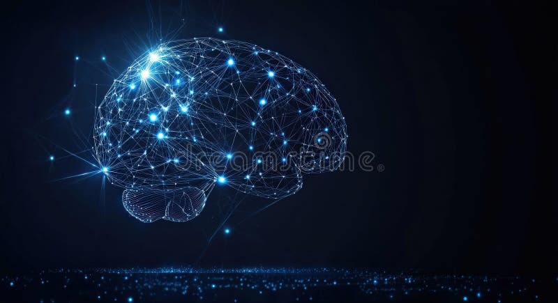 Networked Brain: Digital Intelligence Stock Illustration - Illustration ...