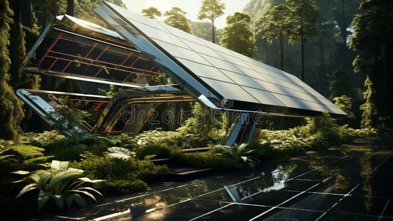 A Stylized Representation of a Solar Panel or Other Renewable Energy ...