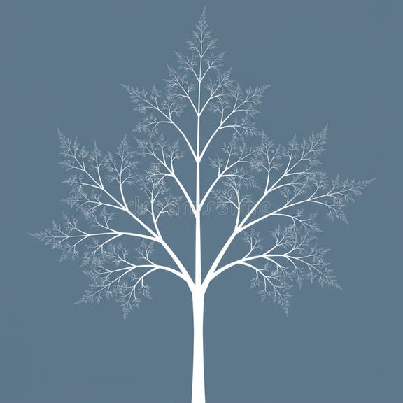 A Stylized Representation of a Tree with Intricate Branching Patterns ...