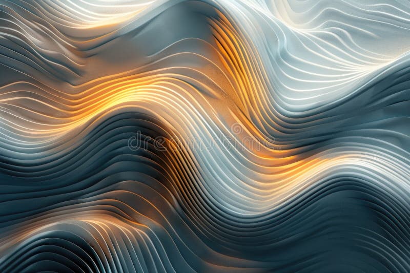 A Stylized Representation of a Wave Pattern Stock Photo - Image of wave ...