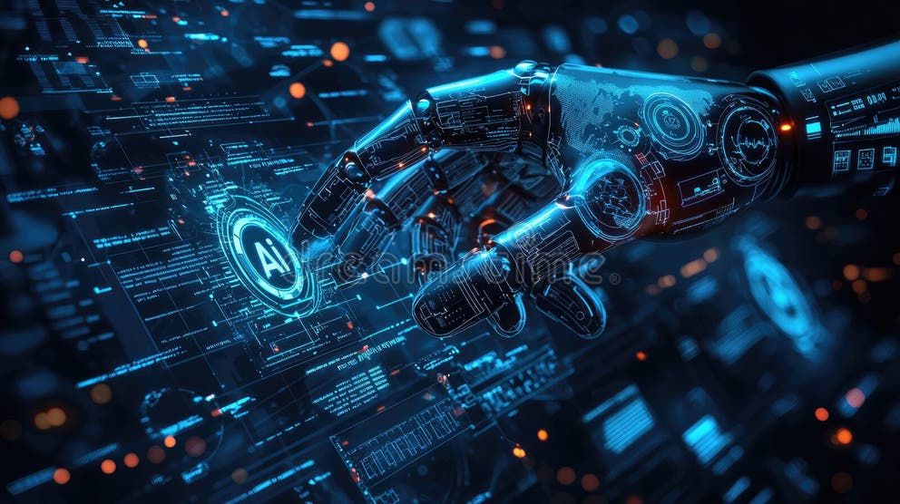 AI Robotic Arm Interface with Global Data Flow Visualization for Future ...