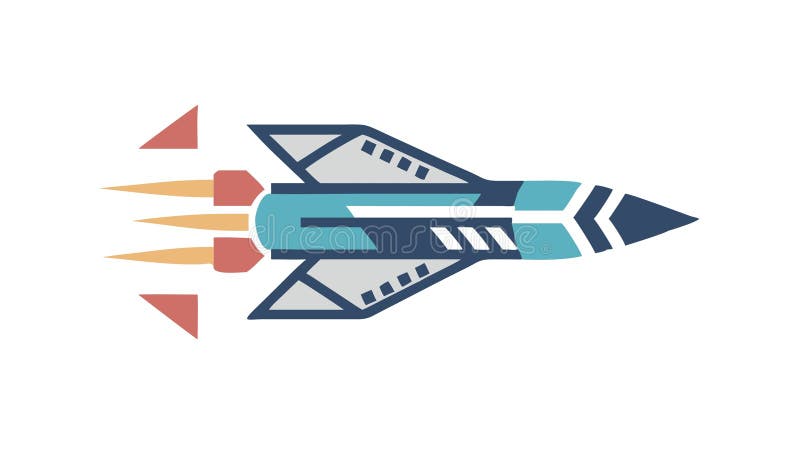 Stylized Rocket Illustration, Space Travel, Ambition, Future, Vector ...