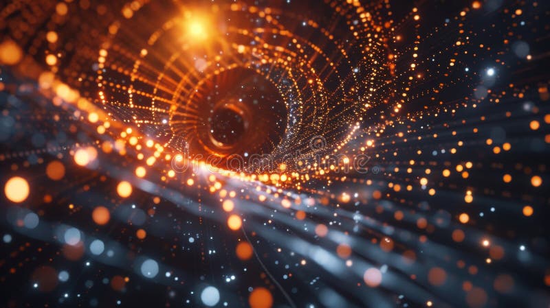 Stylized Sci Fi Interpretation of Quantum Computing Stock Illustration ...