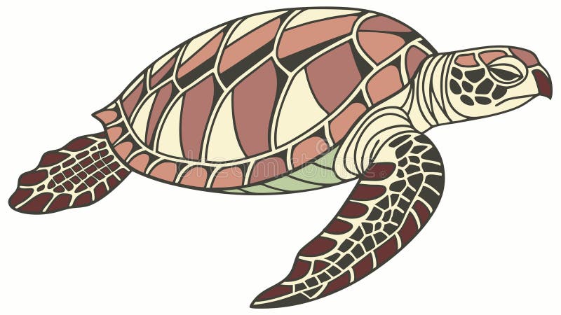 Stylized Sea Turtle Stock Illustrations – 1,386 Stylized Sea Turtle ...