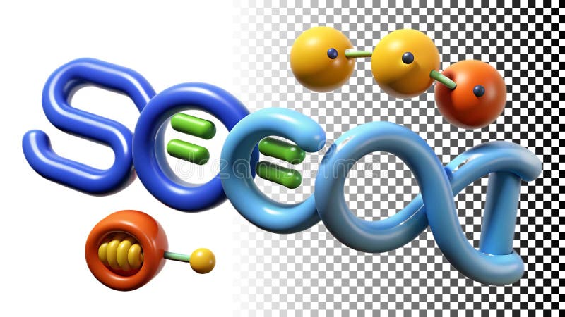 Second Letters, Stylized Text for Time and Countdown Designs and ...