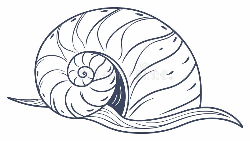 Zen art stylized snail stock vector. Illustration of difficulty - 75748966