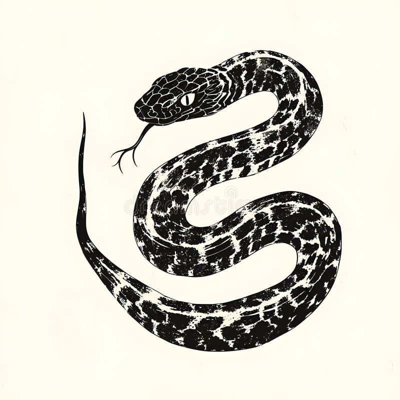 Stylized Snake Illustration Stock Illustration - Illustration of ...