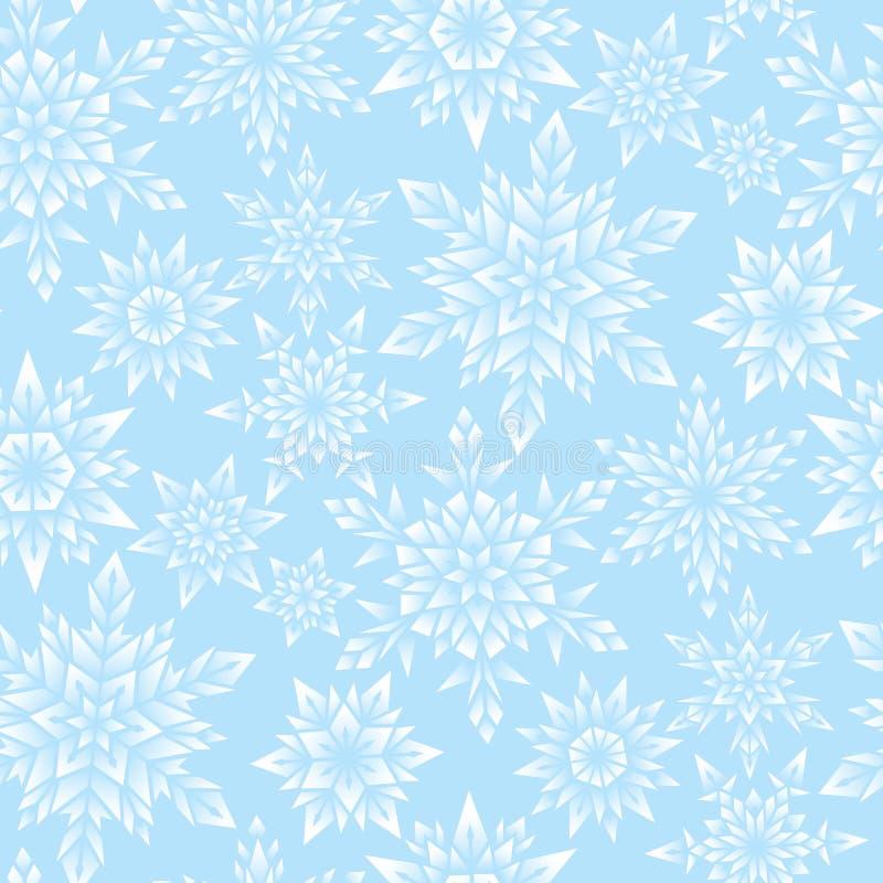 Blue snowflakes pattern stock vector. Illustration of wallpaper - 128576235