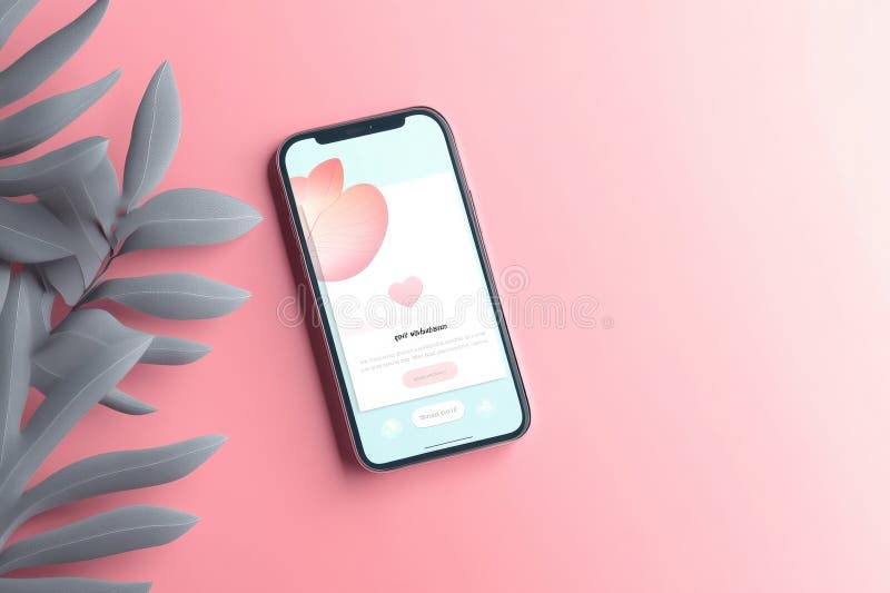 Stylized Social Media Post Showcasing a Mobile App User Interface on a ...