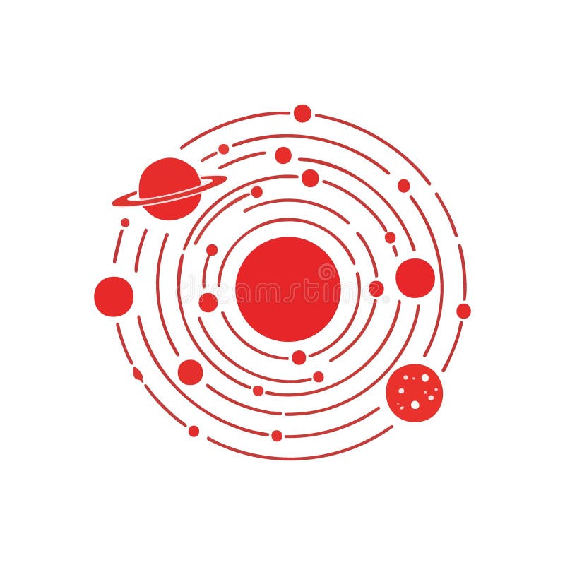 Stylized Solar System Orbit Stock Illustrations – 987 Stylized Solar ...