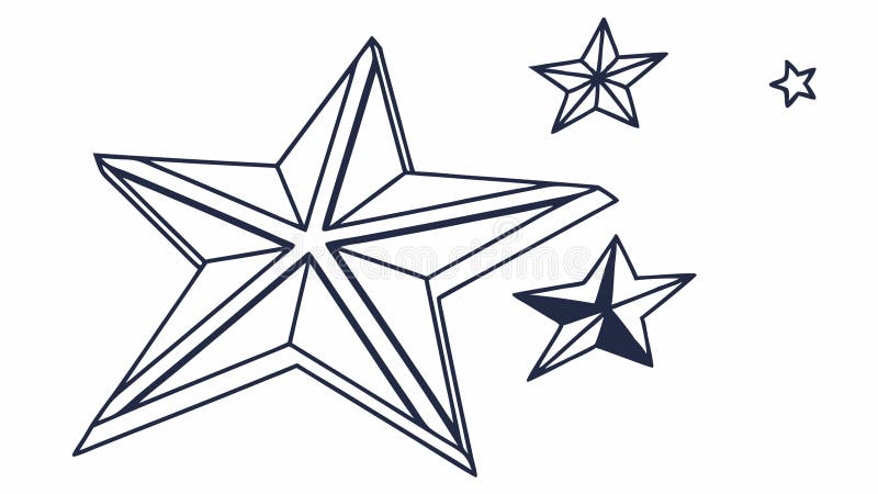 Stylized Star with Decorative Border and Dots, Vector Design Generative ...